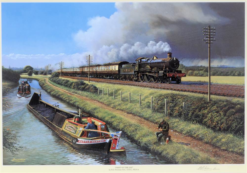 BARRY FREEMAN (BRITISH, B.1937) 'First of the Day'; and 'Sharing the ...