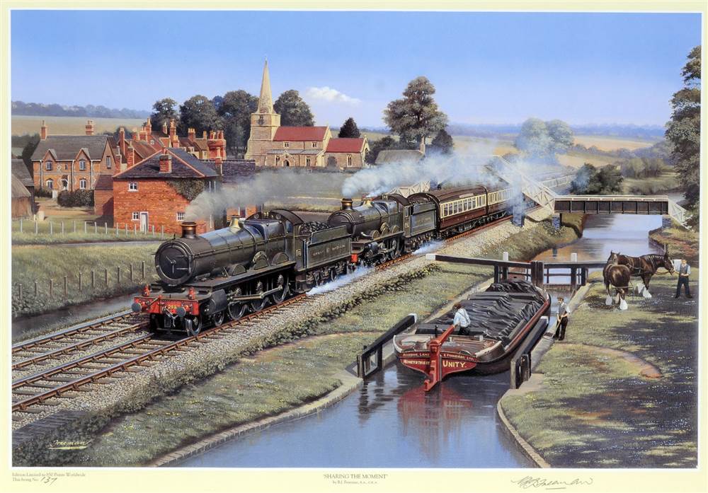 BARRY FREEMAN (BRITISH, B.1937) 'First of the Day'; and 'Sharing the ...