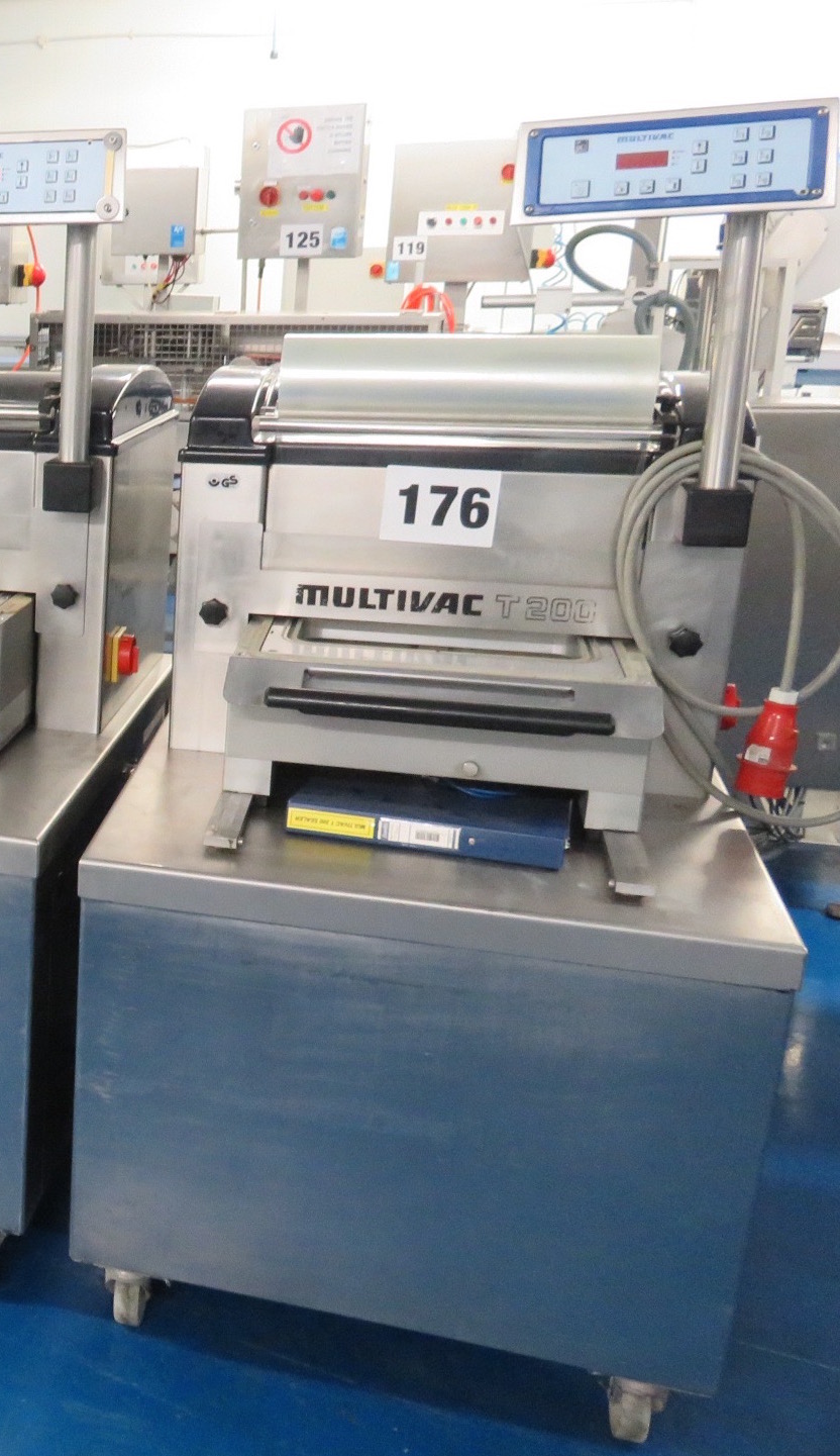 Multivac T200 Tray Sealing machine. Die size approx 345 x 190mm. LO £40