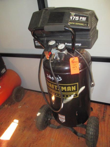 Air Compressor, Portable, Craftsman Proffessional, Black, 25 Gallon ...