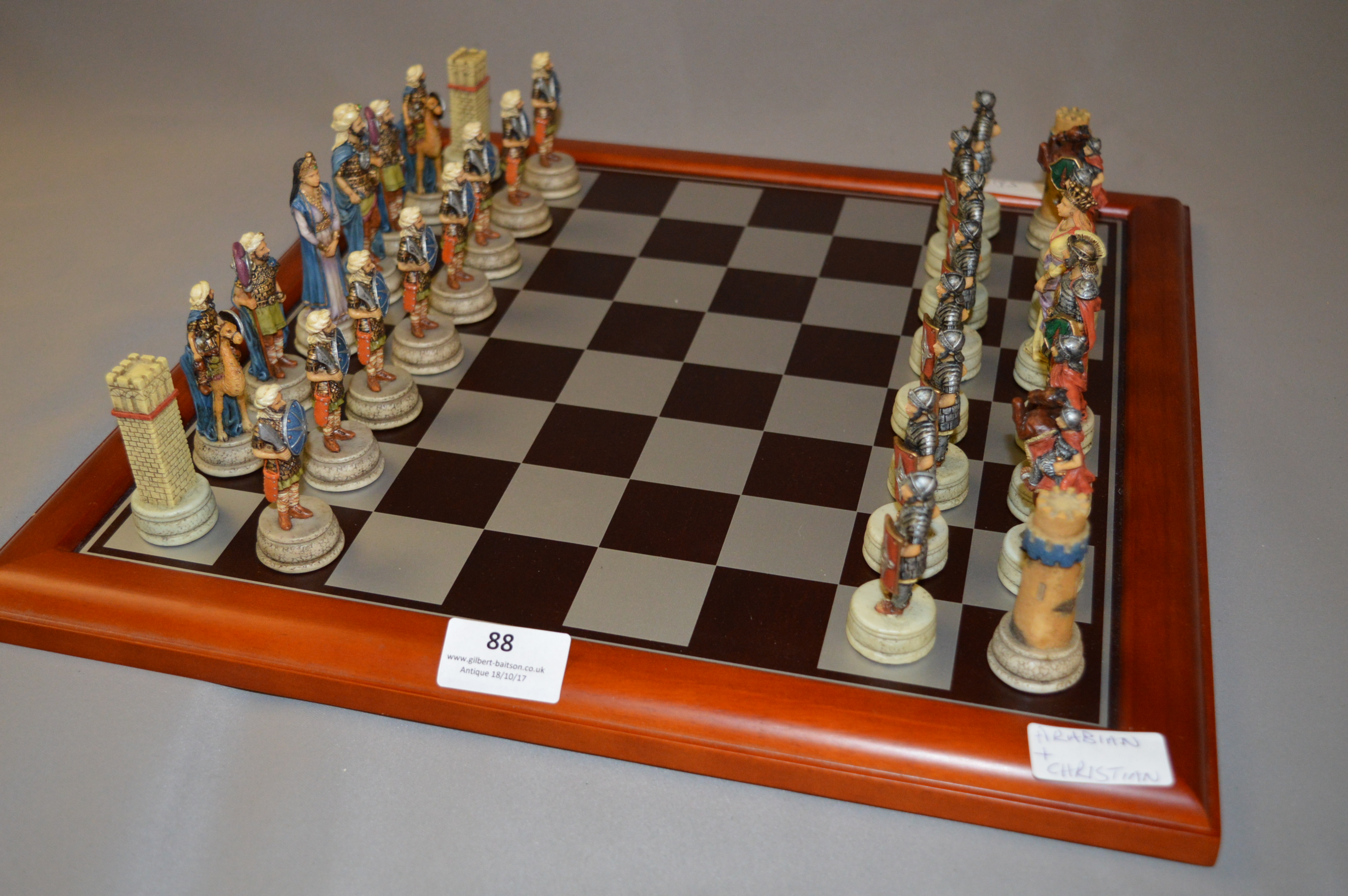 Chess Set with Arabian & Christian Figures