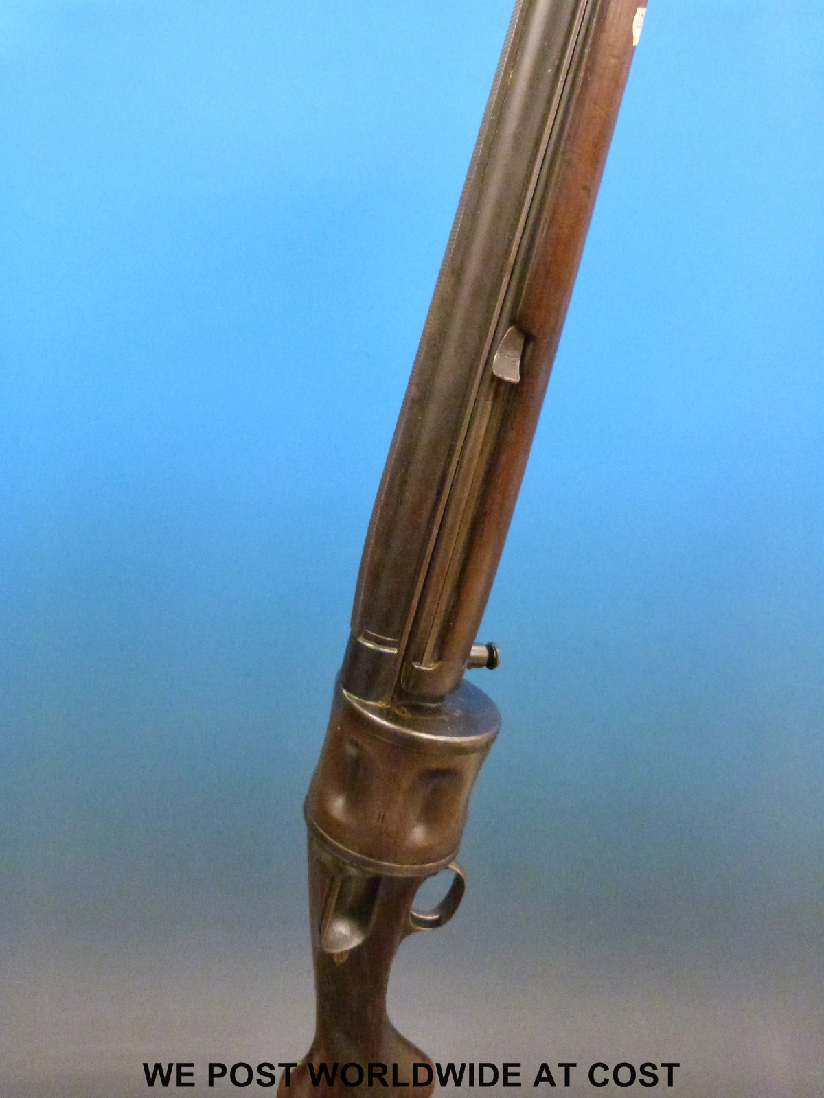 Becker semi-automatic revolving shotgun was invented in Germany in 1899 ...