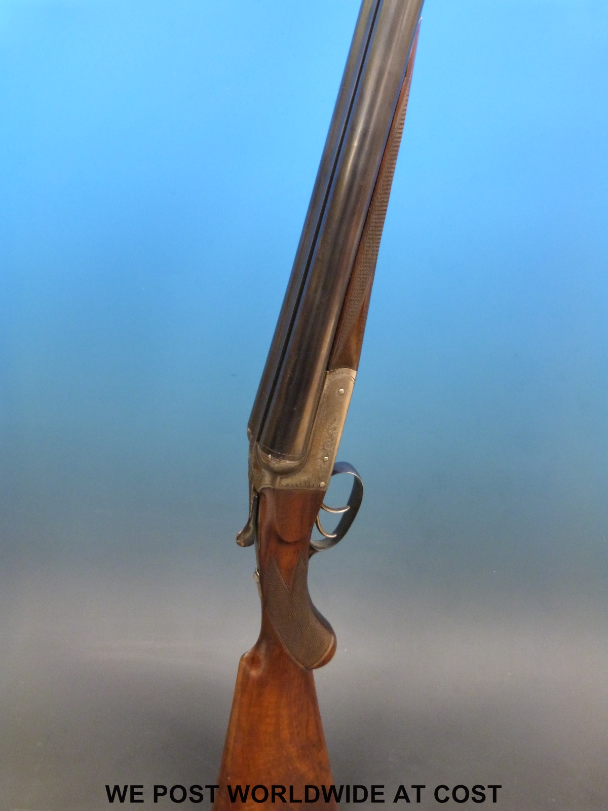 Edwards 12 bore side by side shotgun, serial number3813 PLEASE NOTE ...