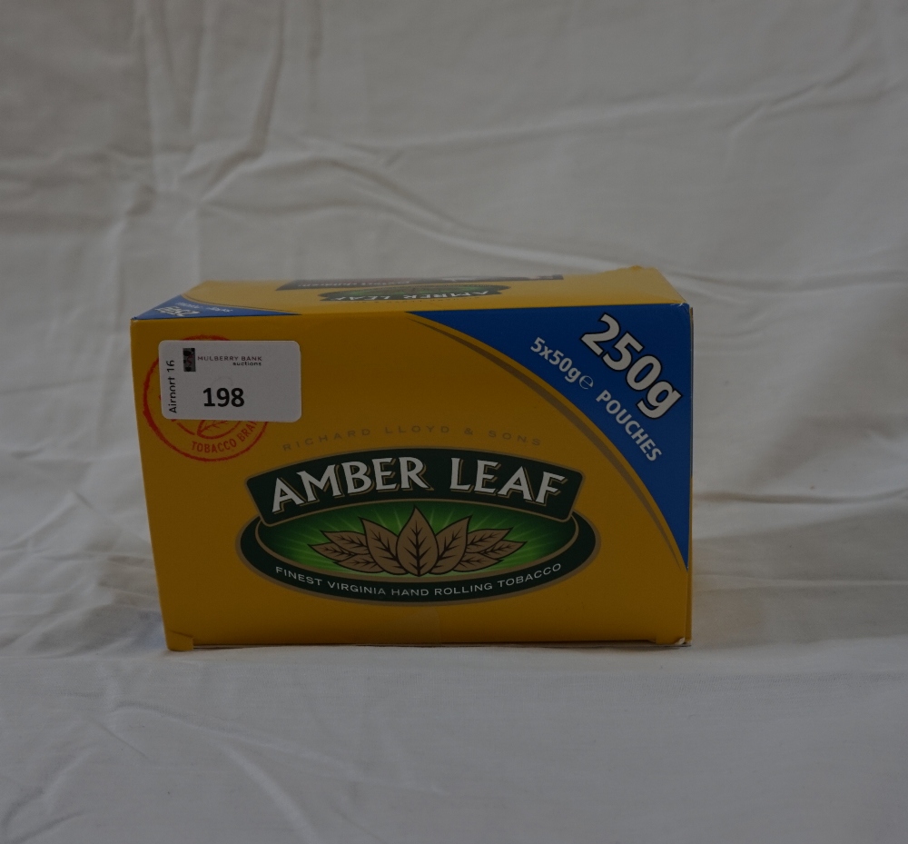 250G AMBER LEAF ROLLING TOBACCO 5 x 50g pouches. NOTE: You must be over ...