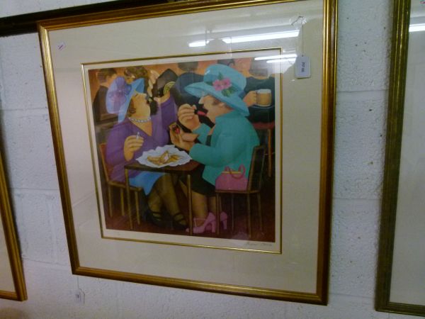 Beryl Cook (1926-2008) - Signed limited edition print - Ladies Who Lunch, No.197/650, published b