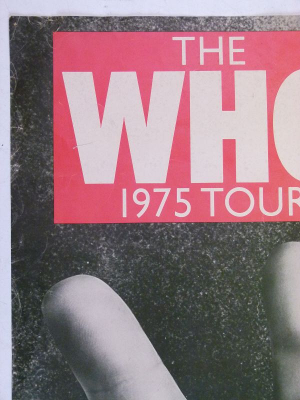 The Who - Advertising poster for their 1975 UK tour, 83cm x 59cm ...