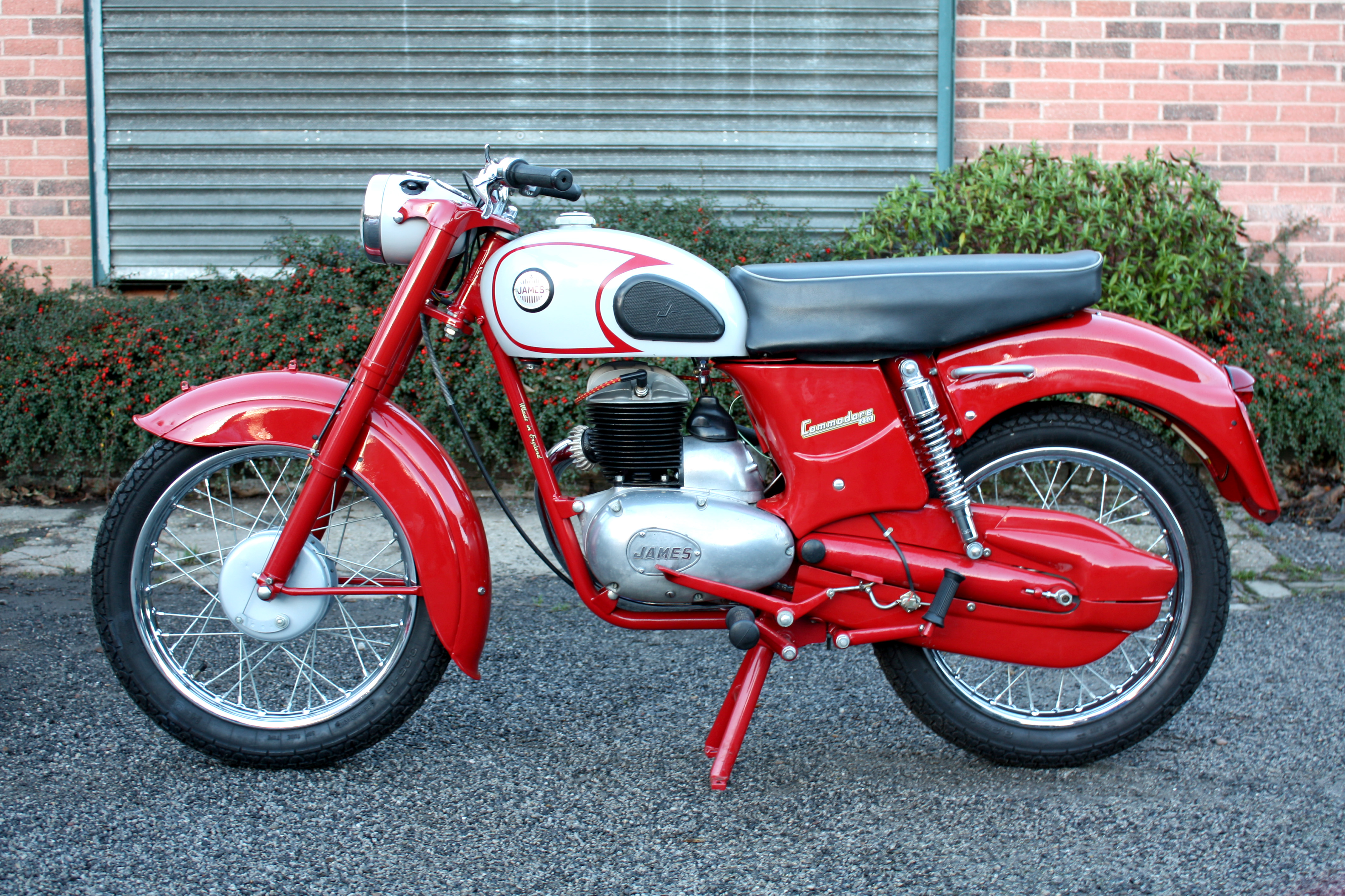A 1959 James Commodore 250cc Two Stroke Single Motorcycle, finished in ...