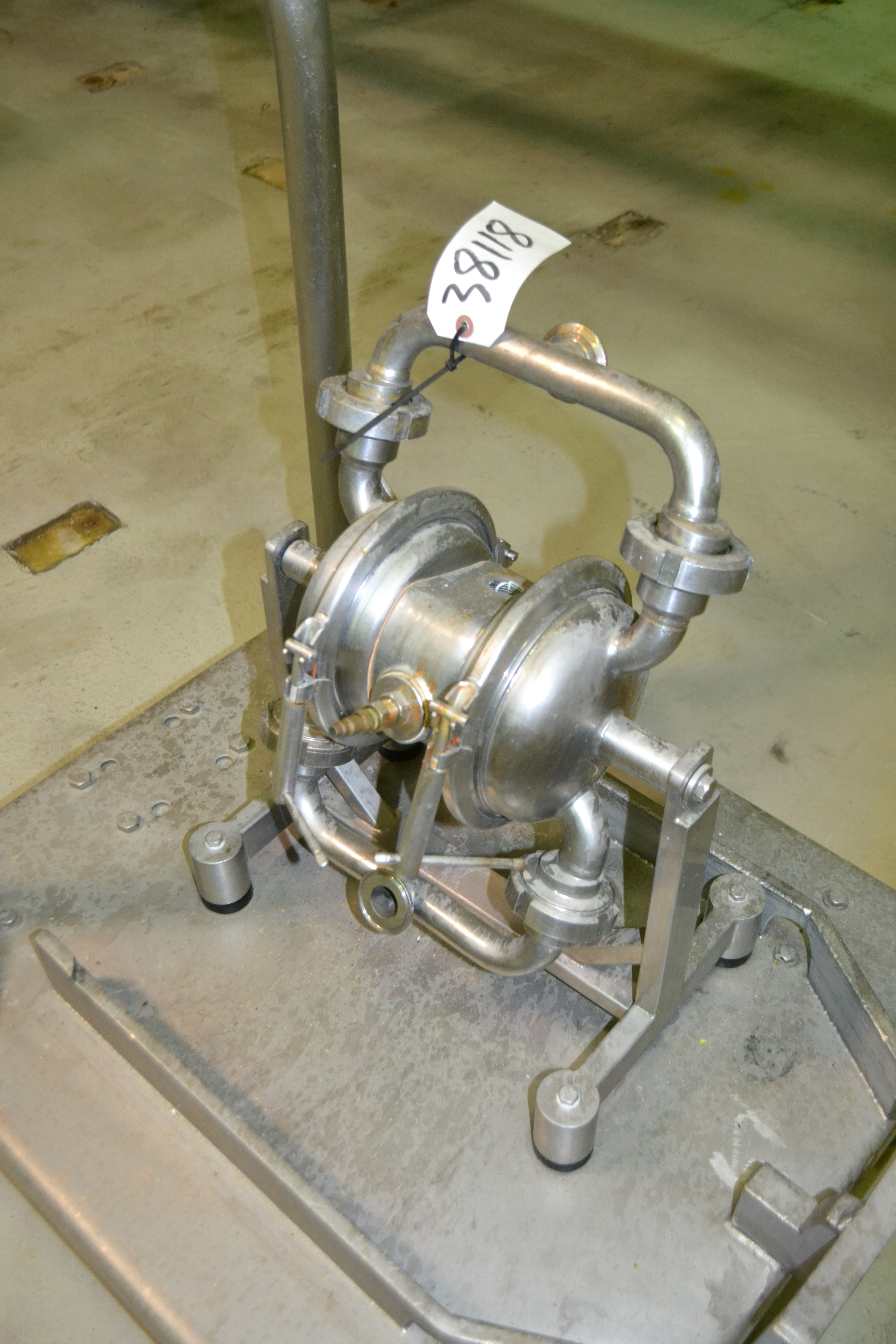 Depa-Pumpen model DL25-SL stainless steel diaphragm pump, 1" fittings ...
