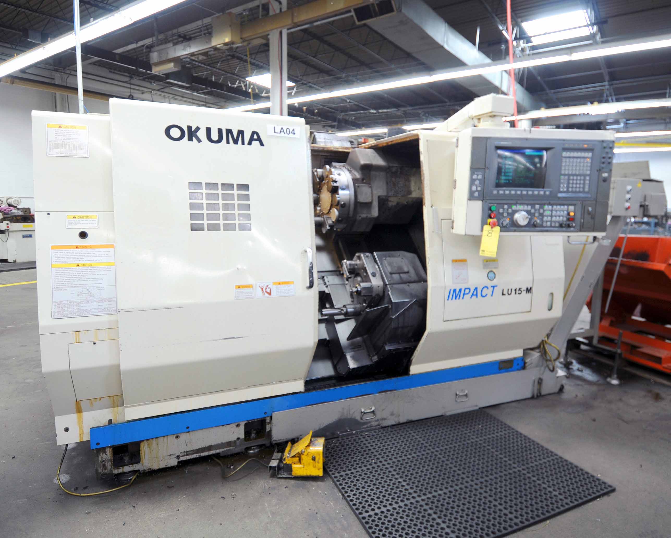 5-AXIS CNC LATHE, OKUMA IMPACT MDL. LU15-M, OPS 700L CNC control, C ...