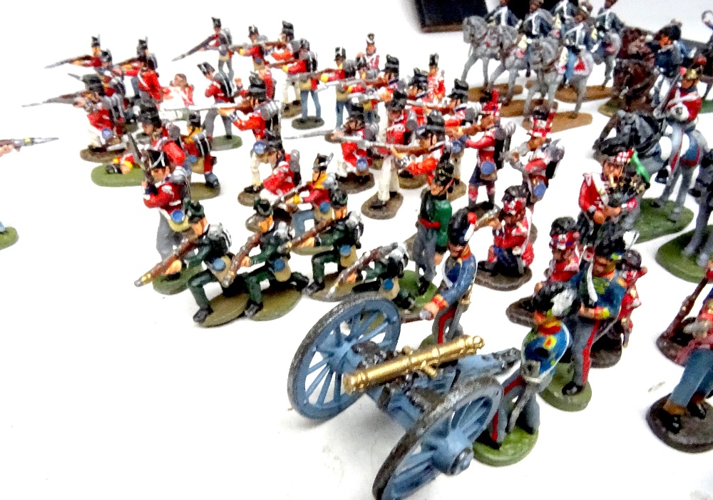 Del Prado Battle of Waterloo 28mm Wargame pieces, forty-nine mounted ...