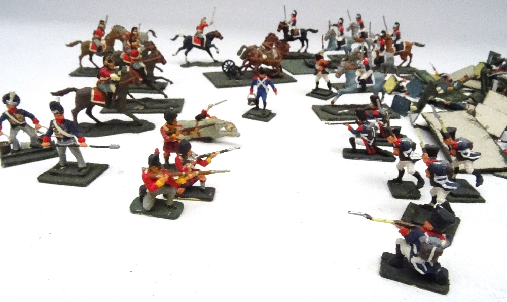 Del Prado Battle of Waterloo 28mm Wargame pieces, forty-nine mounted ...