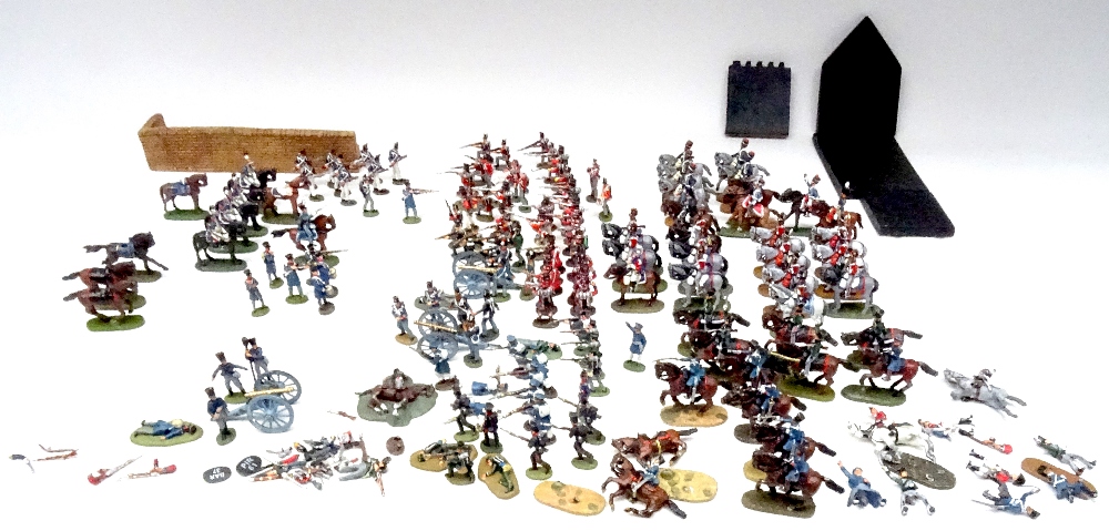 Del Prado Battle of Waterloo 28mm Wargame pieces, forty-nine mounted ...