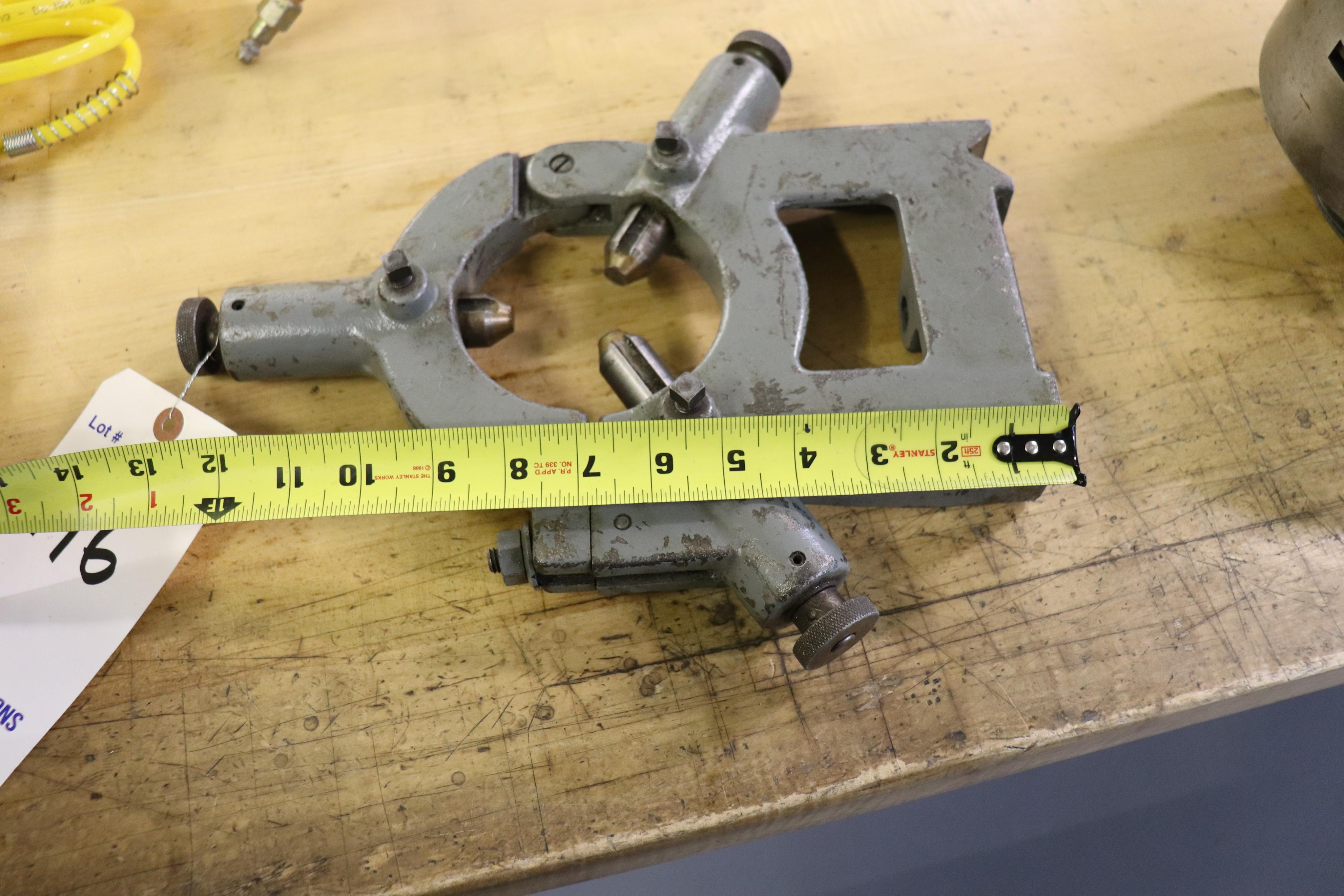 Lathe steady rest unknown mfg. Approximate dimensions: 6 7/8" from the ...