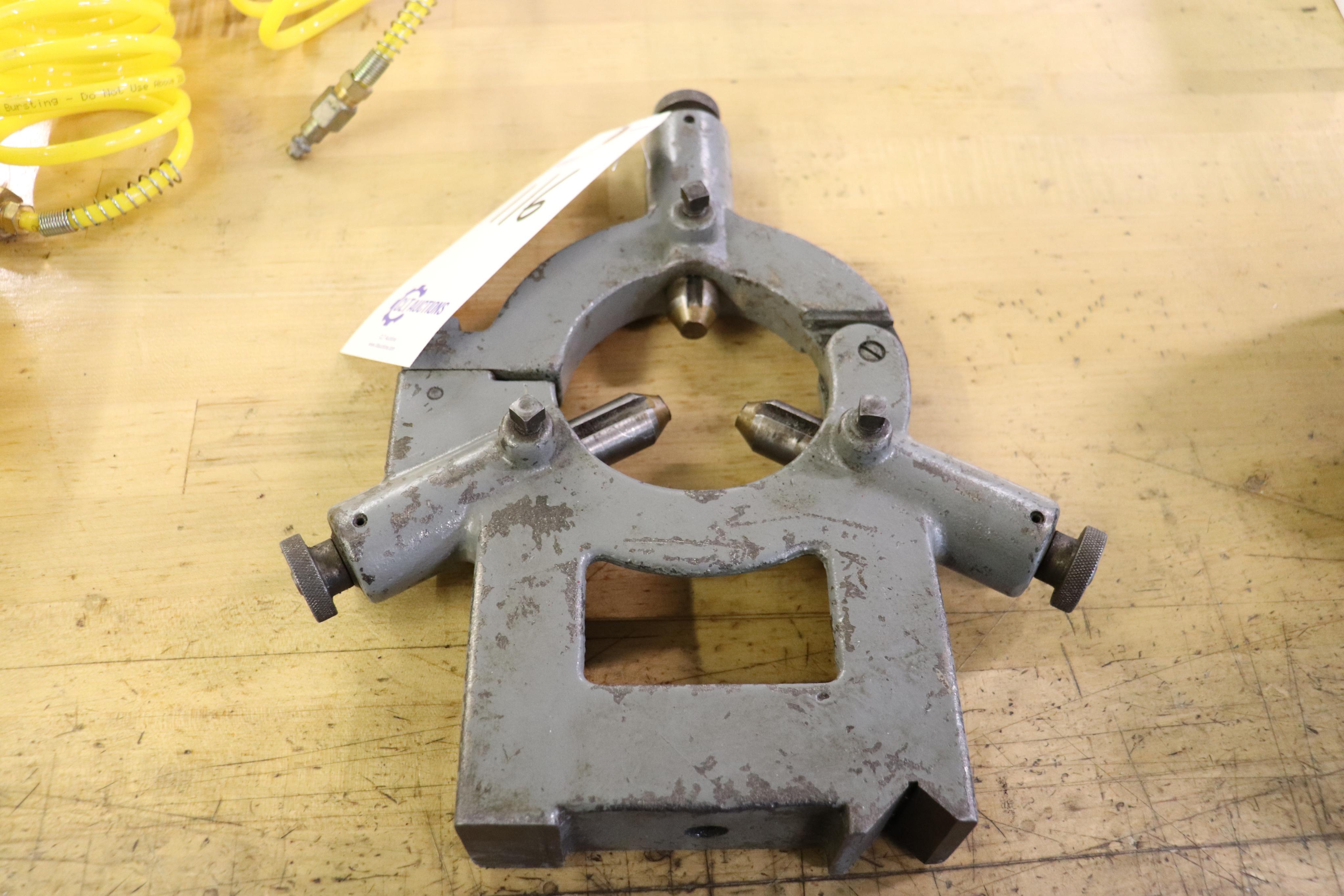 Lathe steady rest unknown mfg. Approximate dimensions: 6 7/8" from the ...