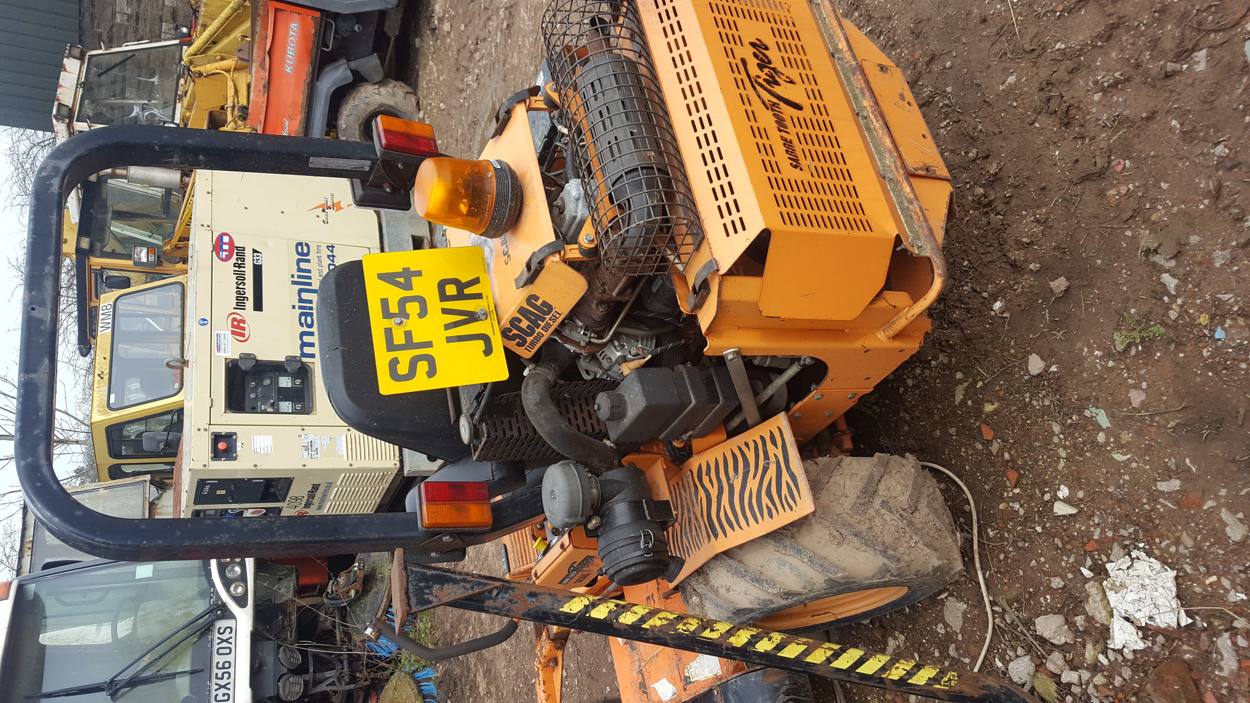 DS - 2004/54 REG SCAG SABRE TOOTH TIGER ORANGE DIESEL FLAIL MOWER *PLUS ...