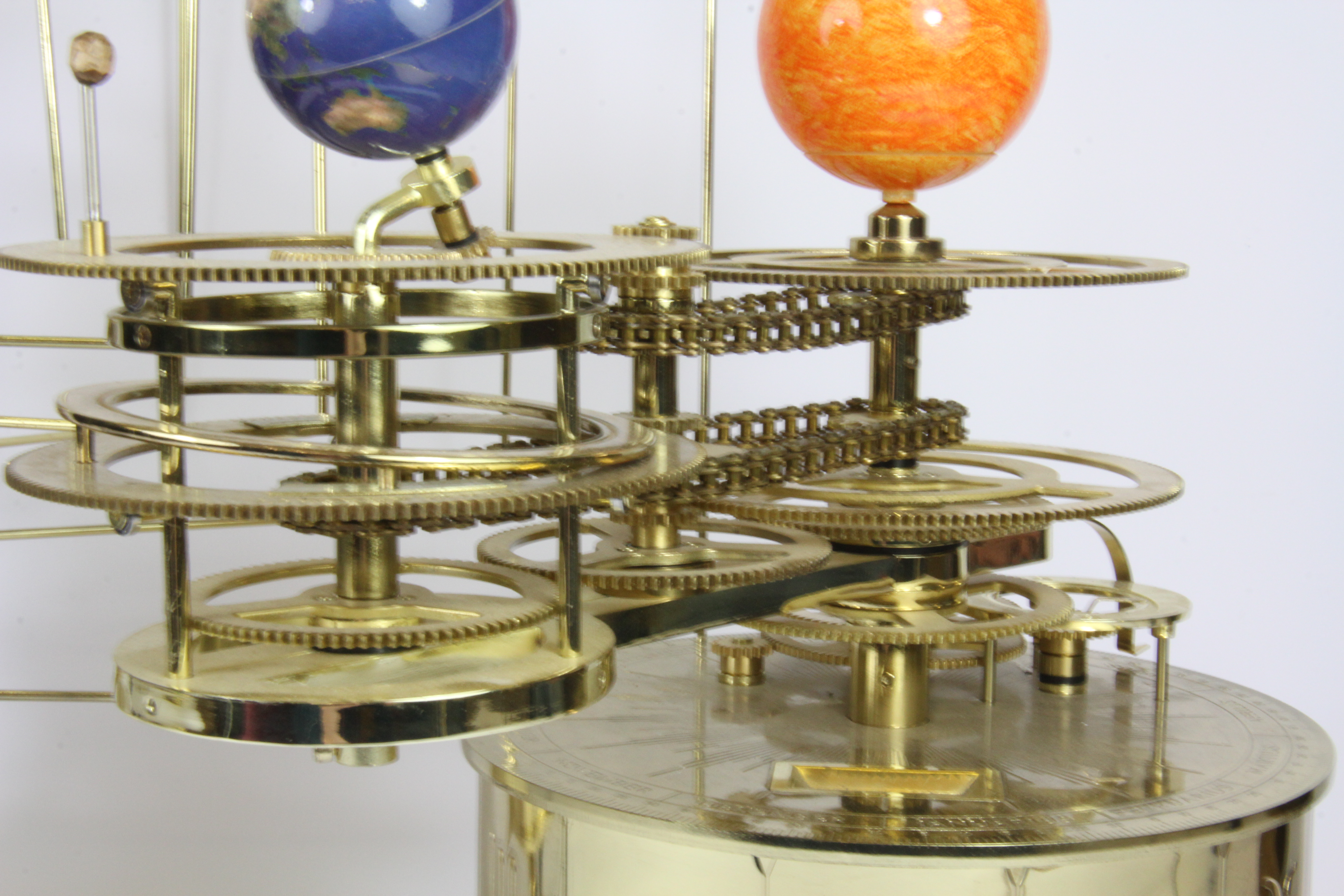 Two contemporary electric orrery, one of the solar system the other of ...