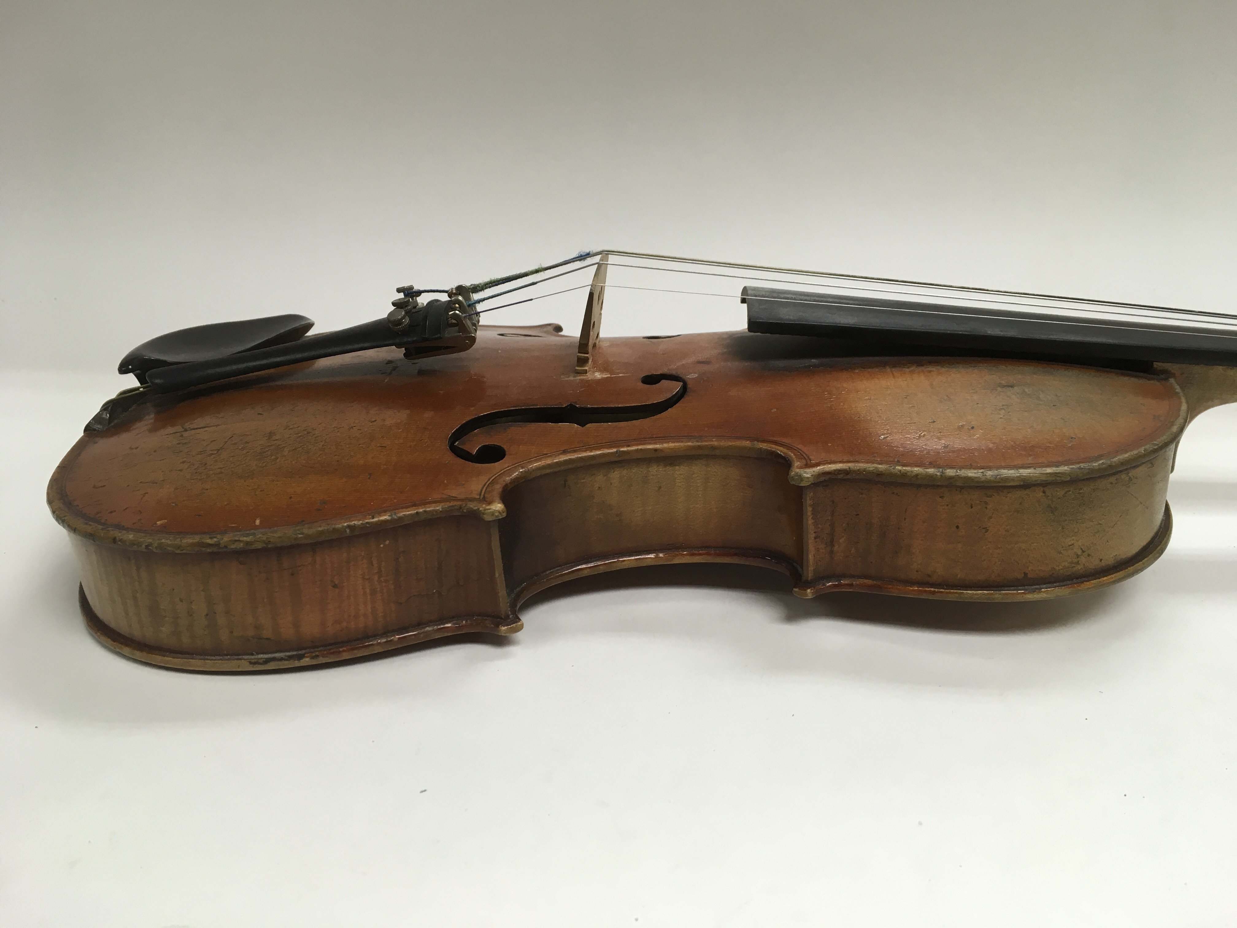 A cased Jacob Steiner violin.