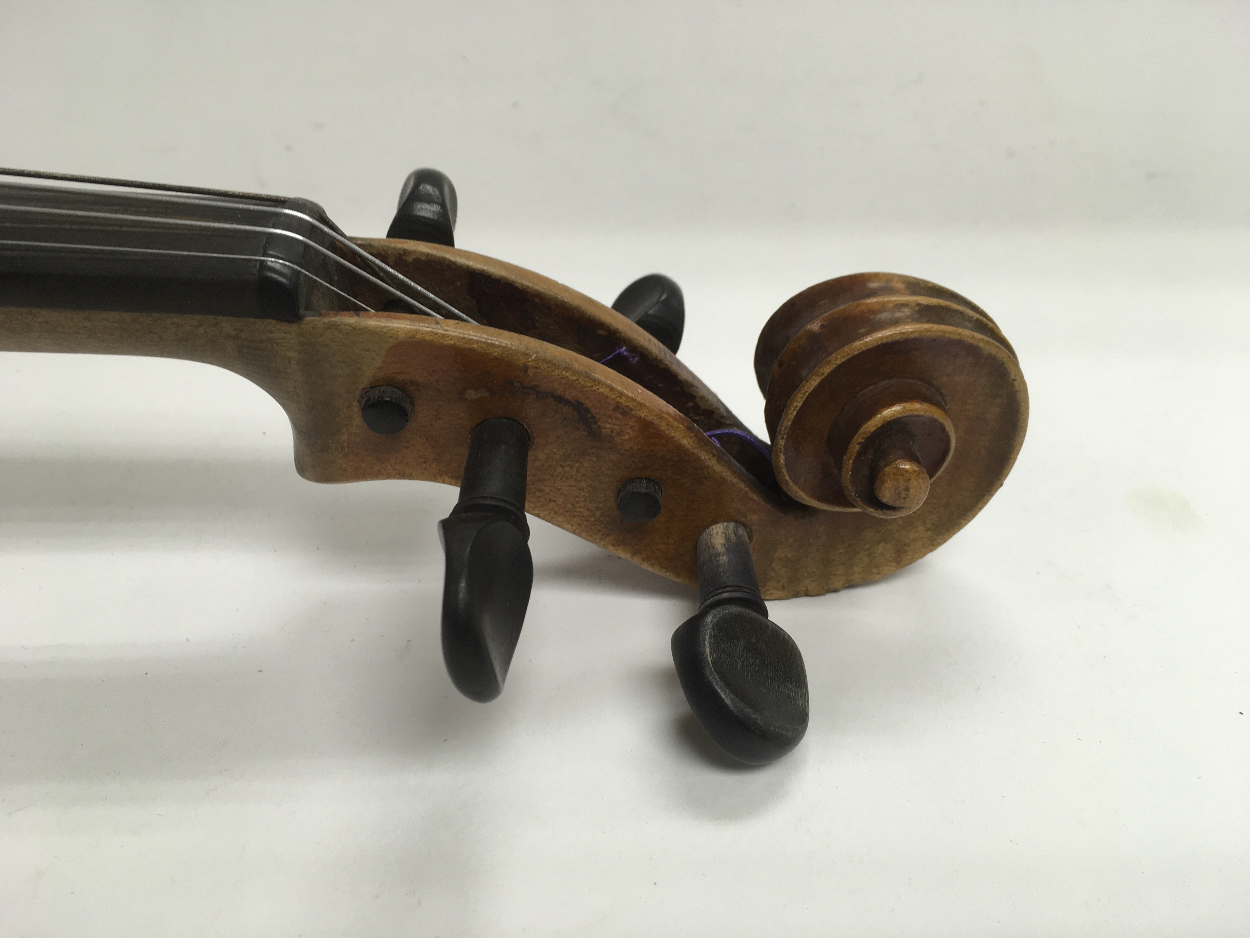 A cased Jacob Steiner violin.