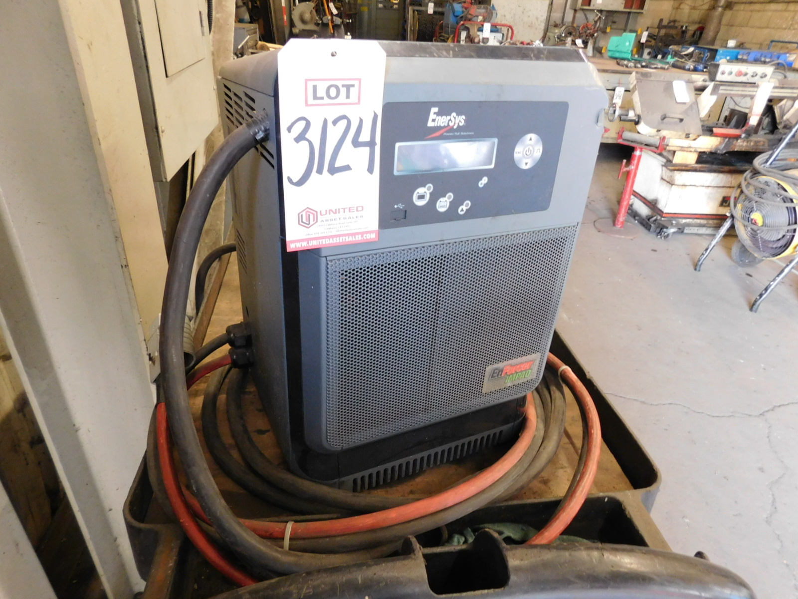 ENERSYS LIFT CHARGER, 24/36/48 VOLT, MODEL EI3-HL-4Y, S/N NC204626