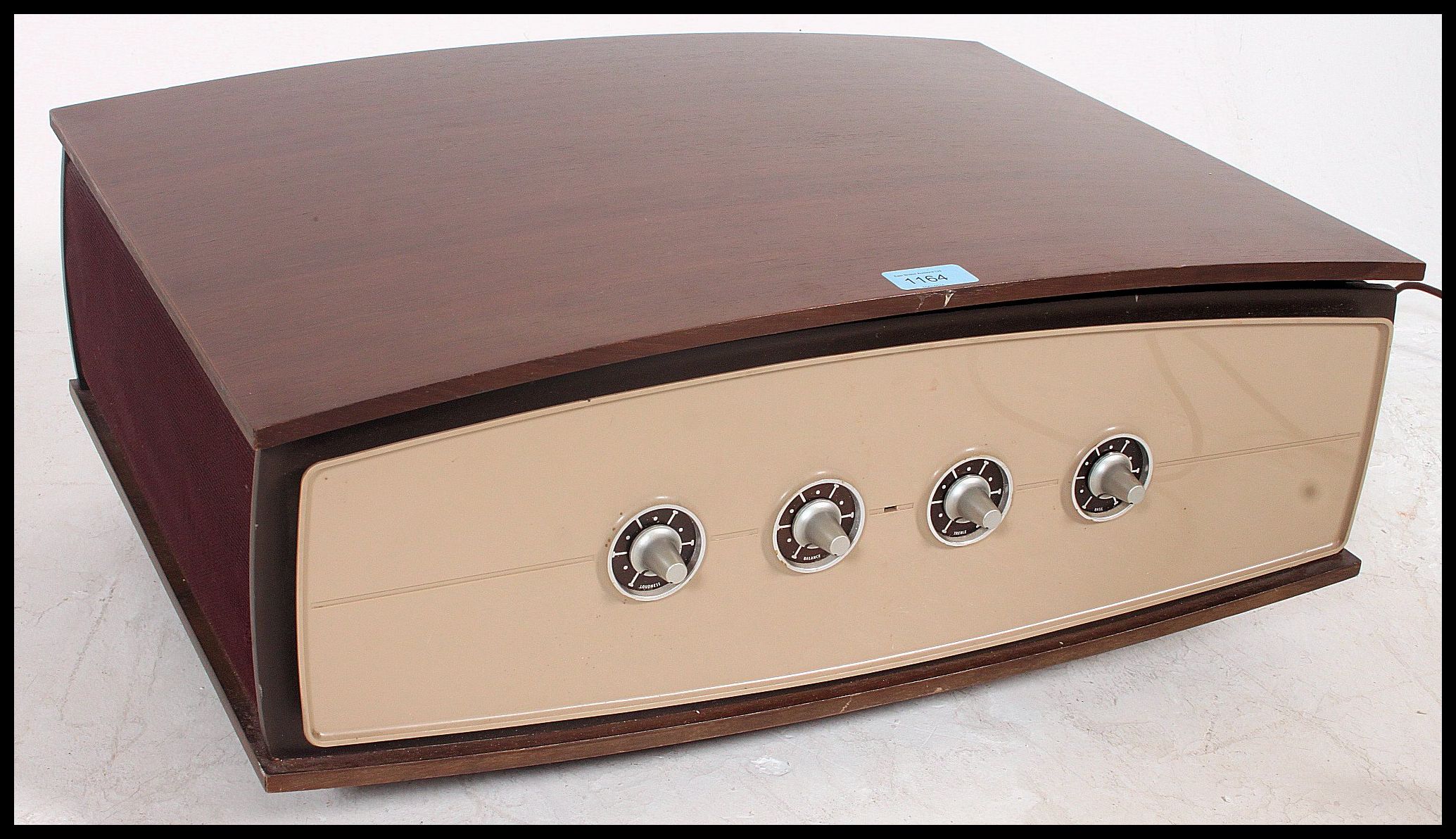 A retro PYE 1950's stereogram record player complete with instruction ...