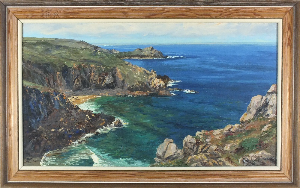 * Nancy BAILEY (1913-2012) Oil on canvas ‘From Zennor to Cape Cornwall ...