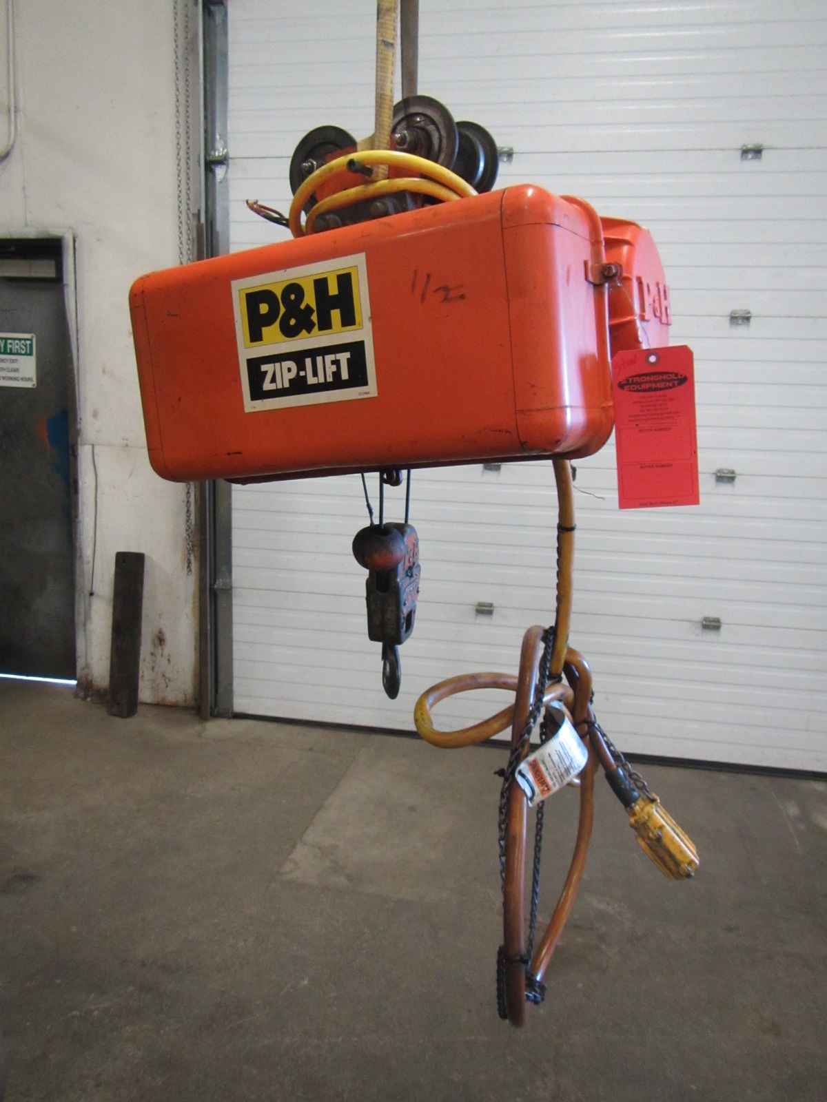 P&H ZIP-LIFT 1/2 Ton Electric Hoist - 2 speed and 15' of lift - pendant ...