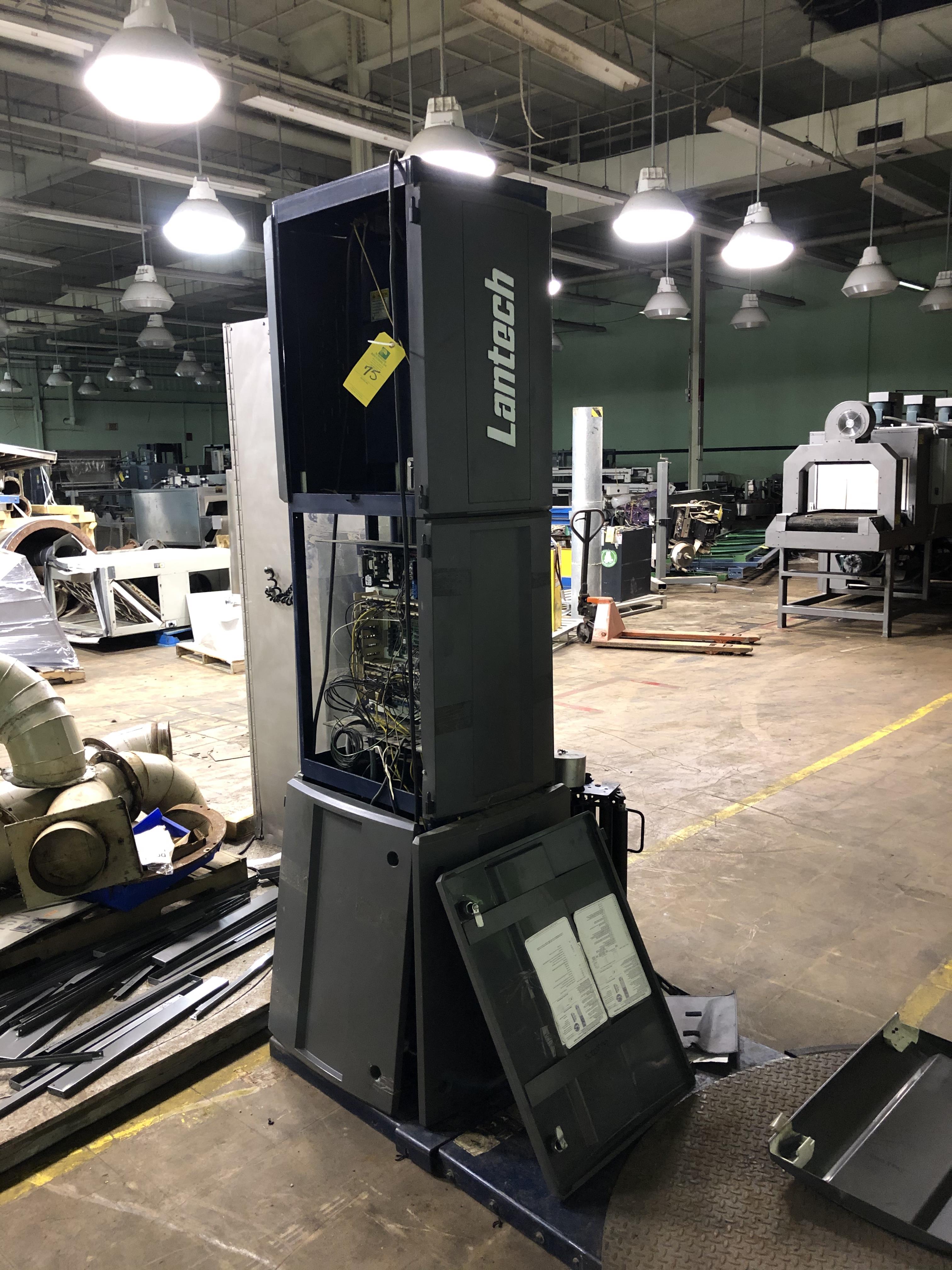 Lantech Q Series Stretch Wrap Machine, 64" Diameter Turntable, RIGGING ...