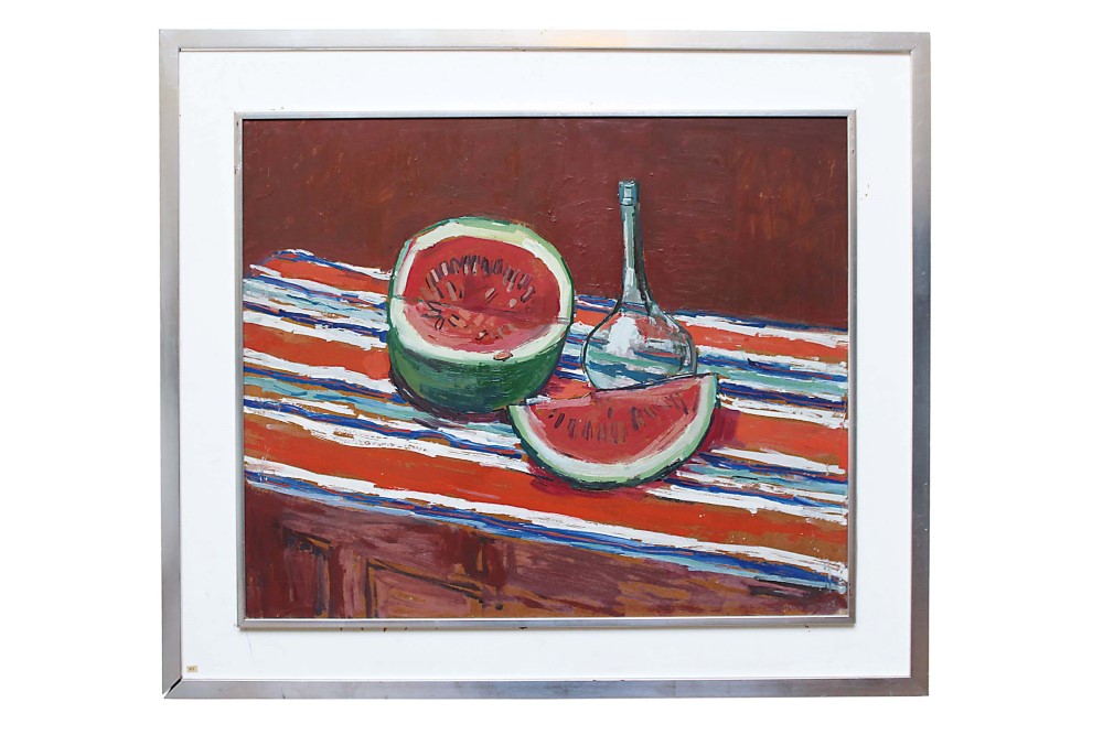 Peter Collins, oil on board - still life - auctions & price archive