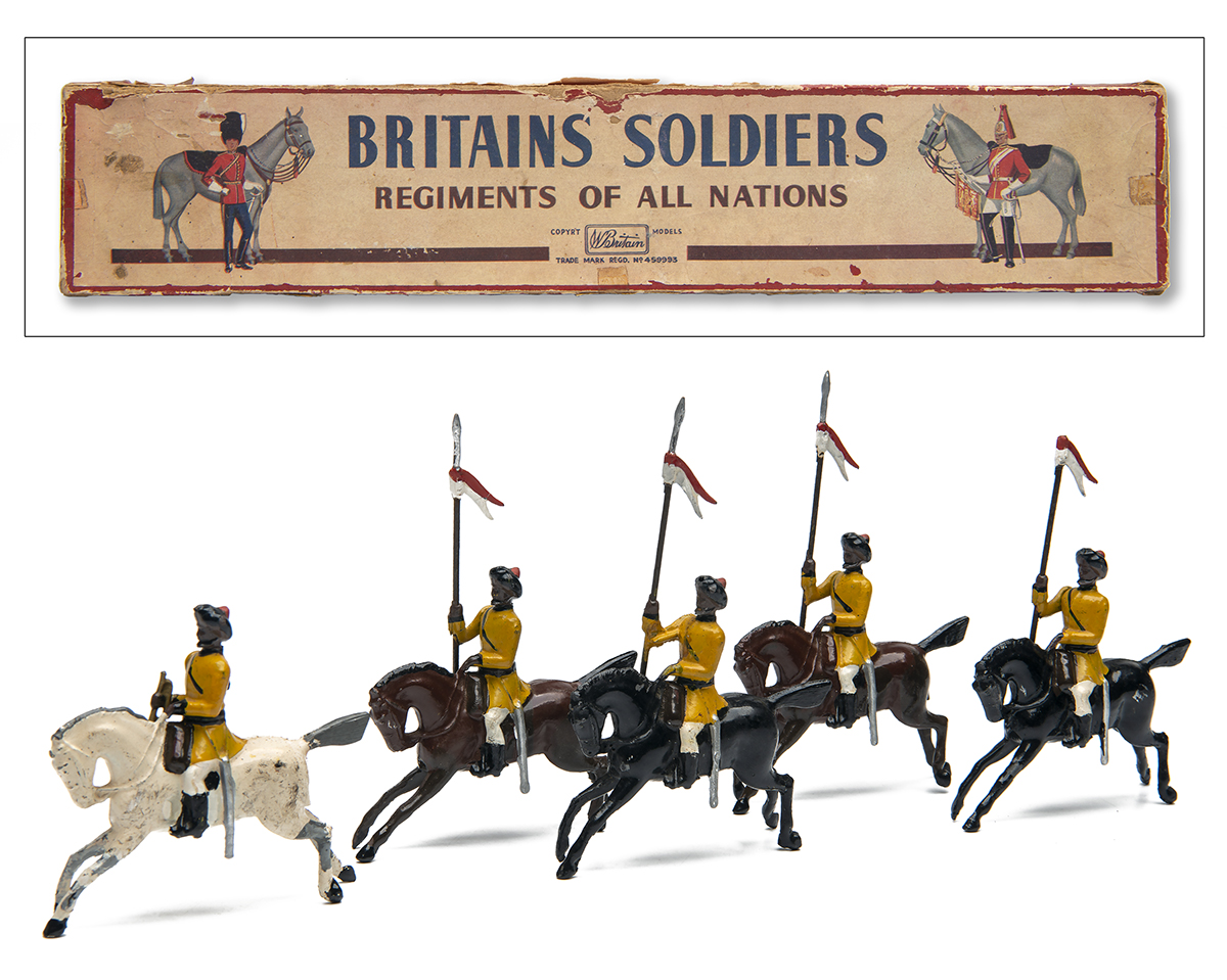 BRITAINS MODELS, ENGLAND A SCARCE BOXED SET OF FIVE CAVALRY FIGURES ...