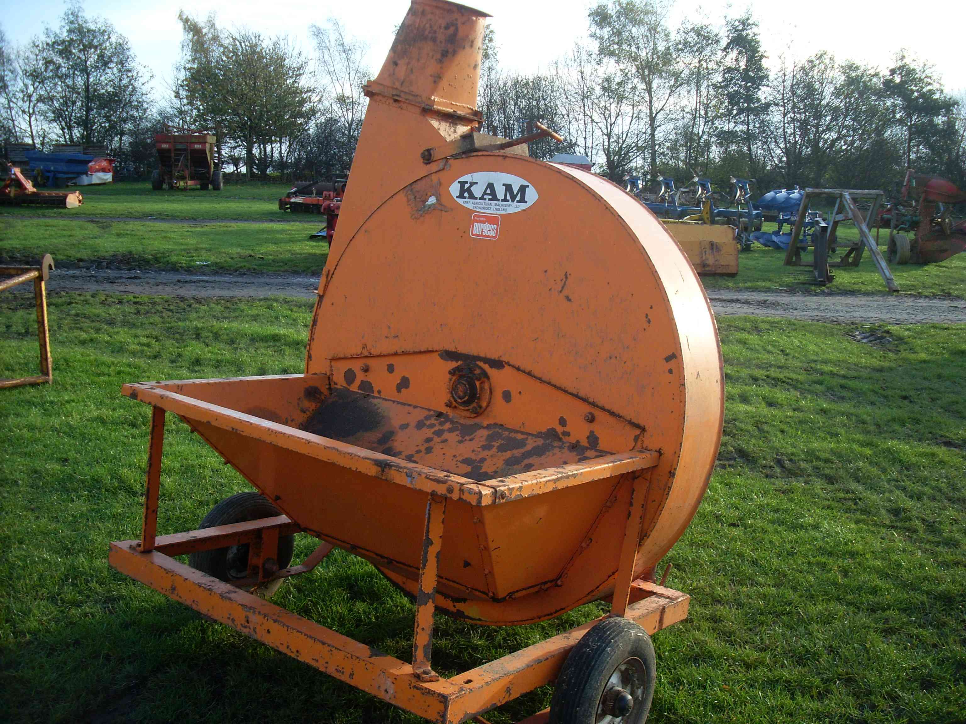 3423 Kam corn blower on wheels pto driven