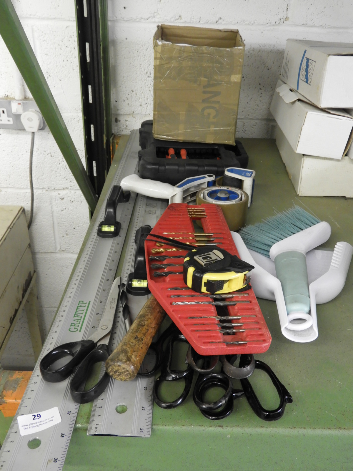 Assorted Sign Makers Tools Including Cutting Out Scissors, Straight ...