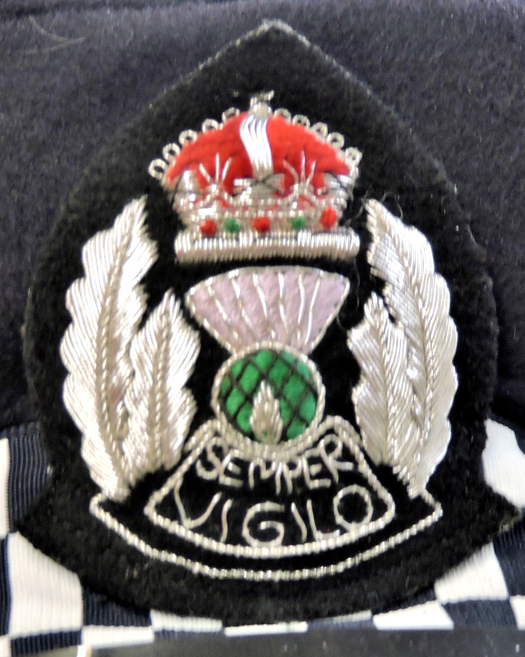 Scottish Police Chief Super Intendants Peaked Cap, size 6 and 7/8's. In ...