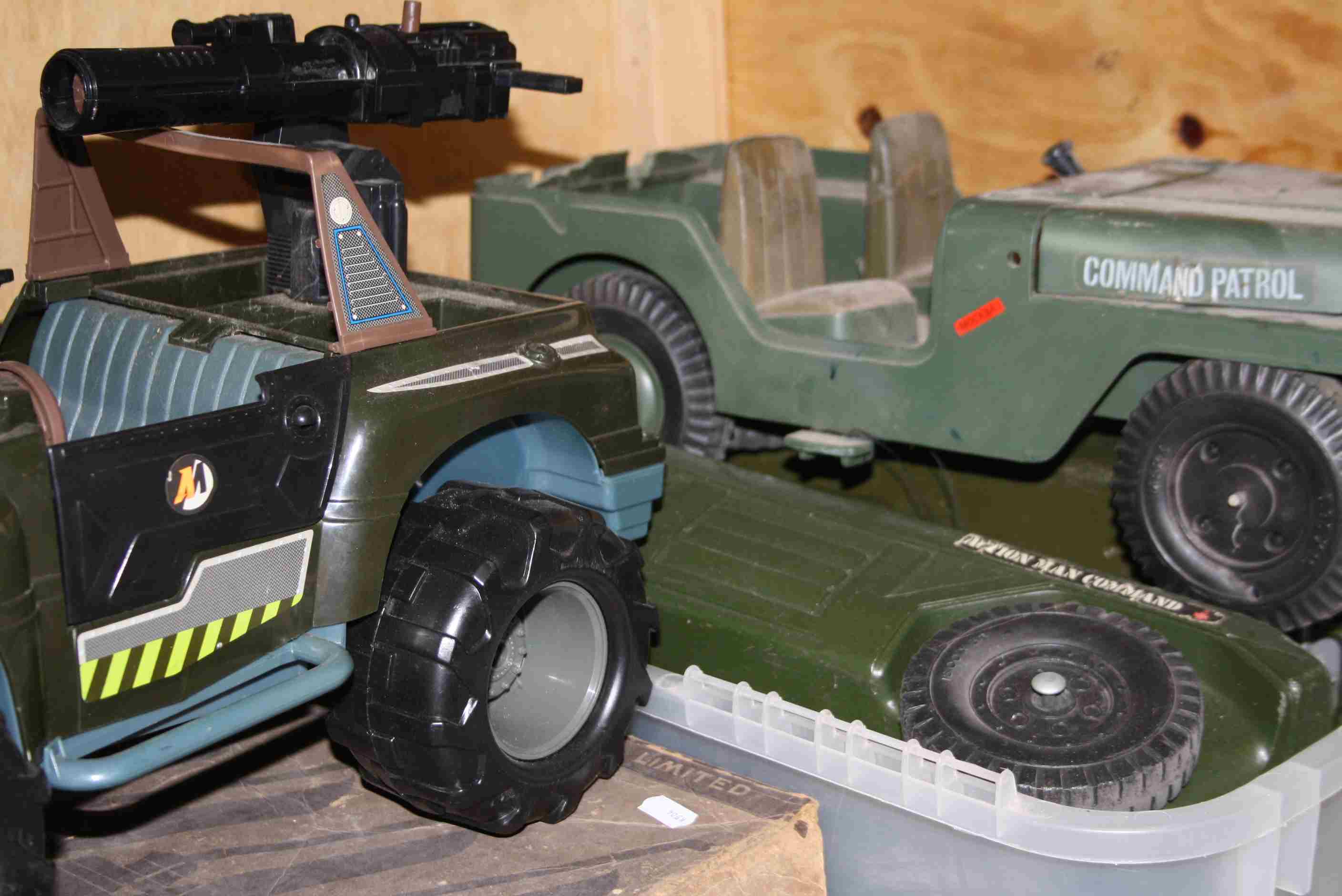 Quantity of Action Man vehicles and accessories to include dolls, late ...