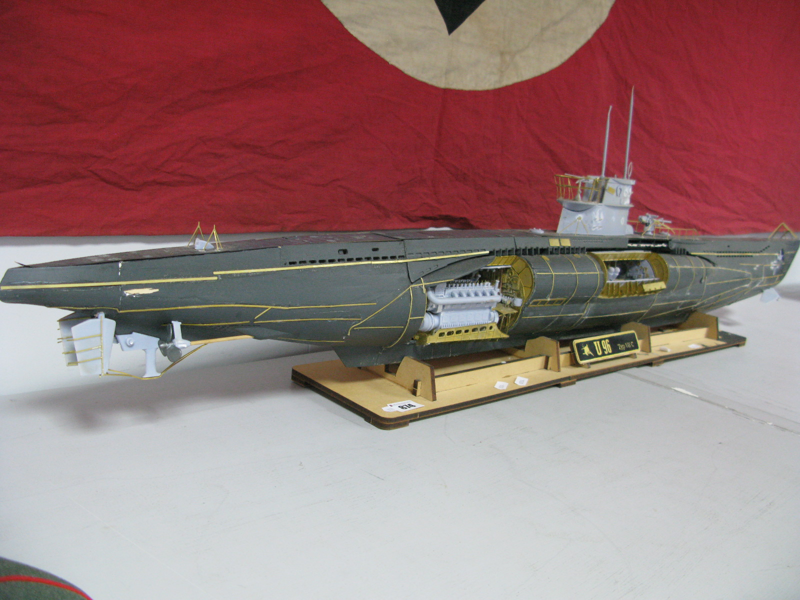A Plastic/Resin Construction Kit Built Model German U Boat U96 TYP VIIC ...