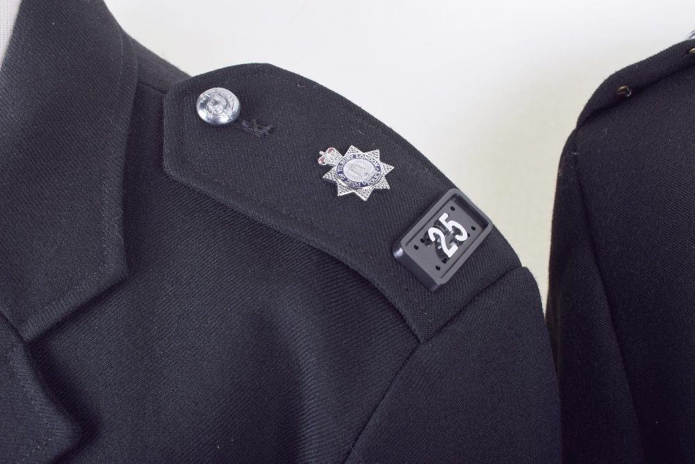 Four Obsolete Police Tunics, Kent Constabulary old style belted tunic ...