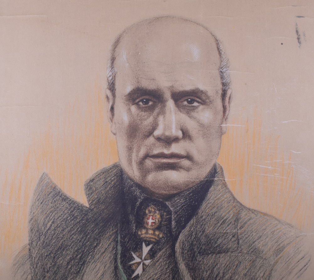 Large Image of Benito Mussolini from the Painting by Cesare Annibale ...