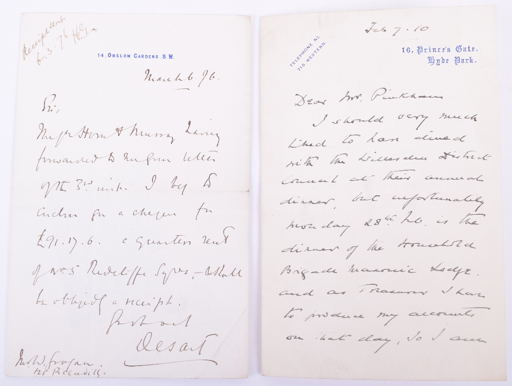 Selection of Signatures of Military People, Most of Guards Regiments ...