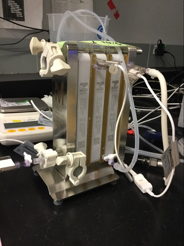 Millipore Pellicon TFF System with Cole Parmer Digital Console Drive ...