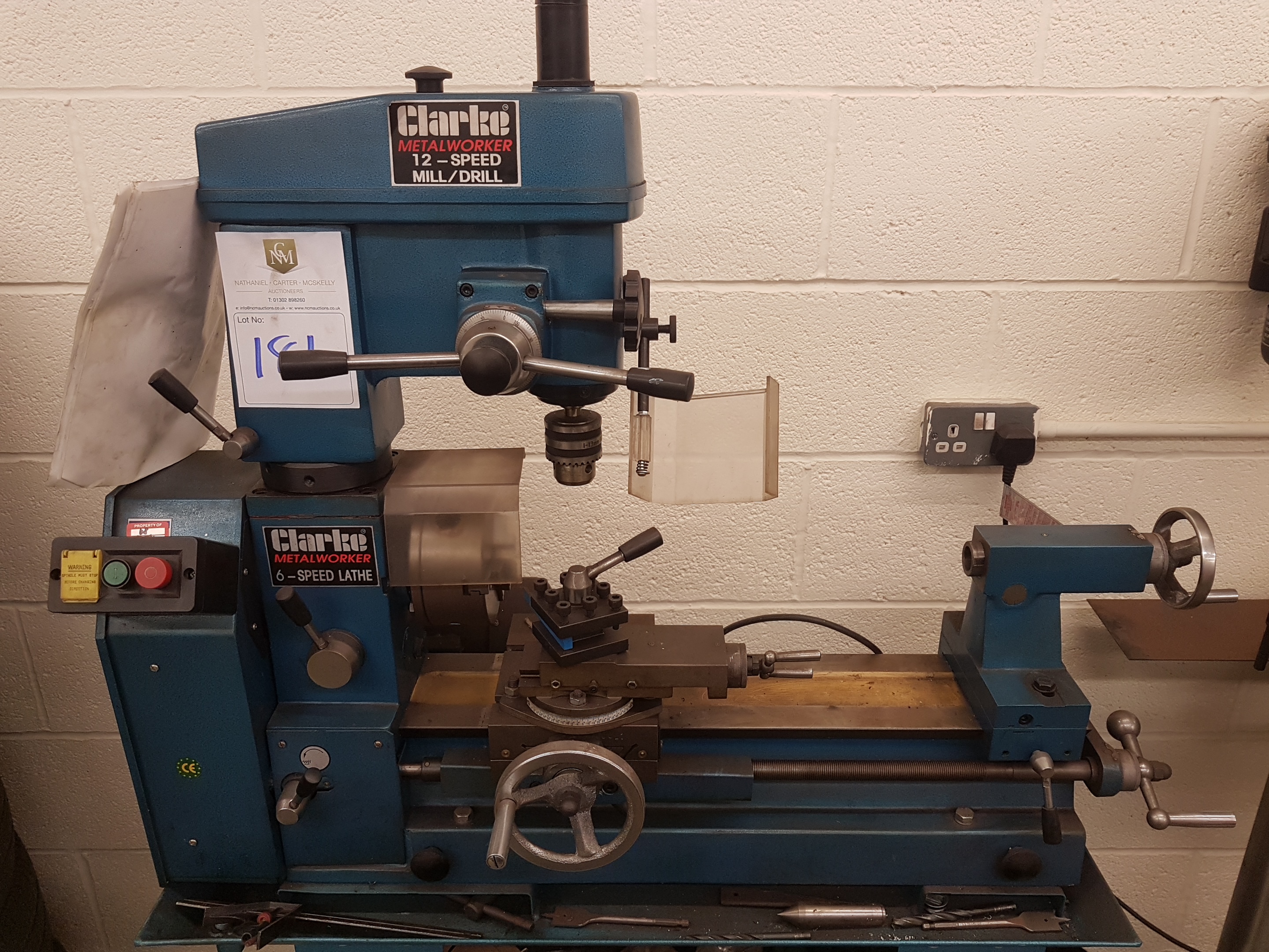 Clarke Metalworker 6 Speed Lathe / 12 Speed Mill / Drill 240v Bench top ...