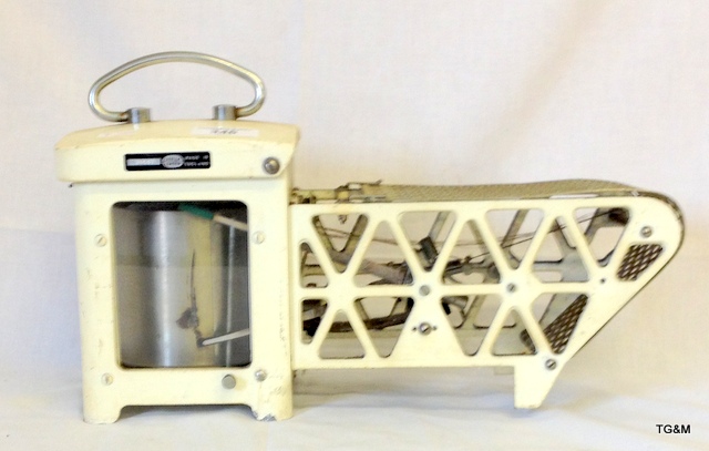 A Casella - London Barograph in white enamelled case