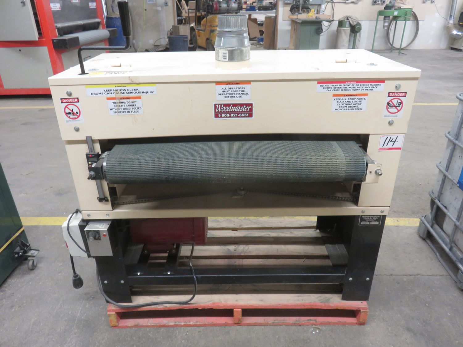 WOODMASTER W-3875 38" DRUM SANDER, S/N 5290