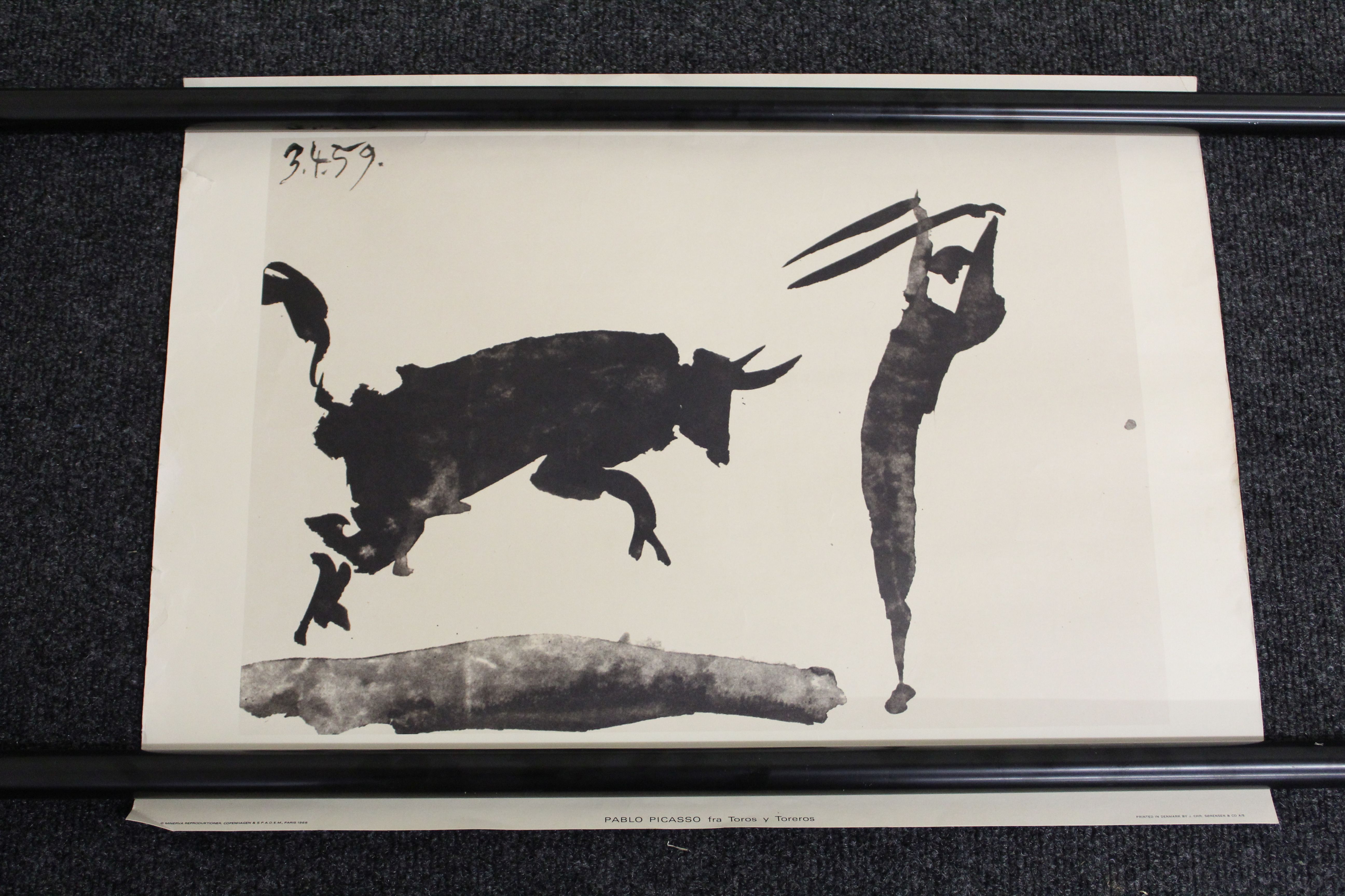 Four Pablo Picasso fra Toros y Toreros (bulls and bullfighters) prints ...