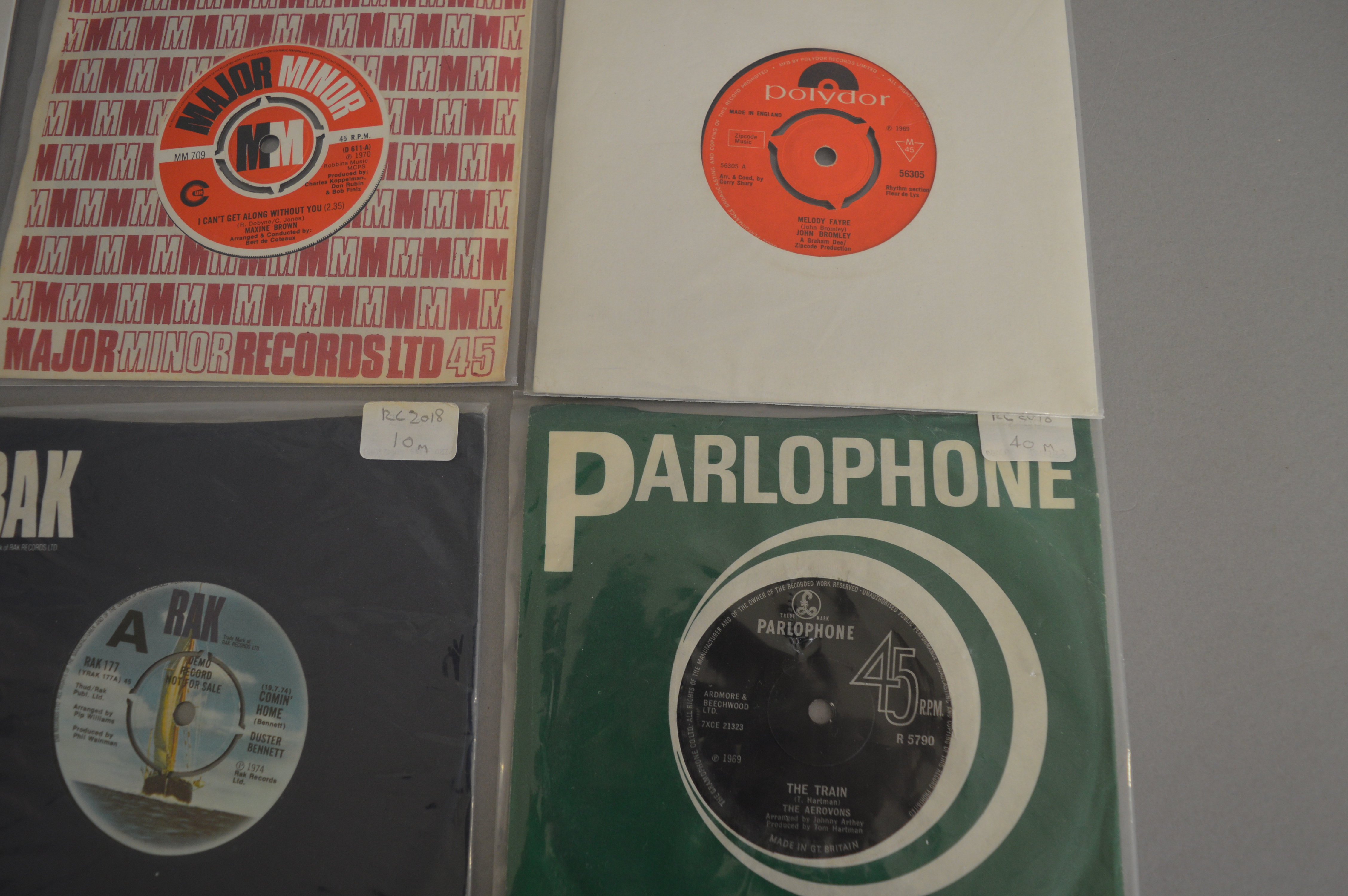 Collection of 20 rare 7 inch singles including demos mostly in original ...