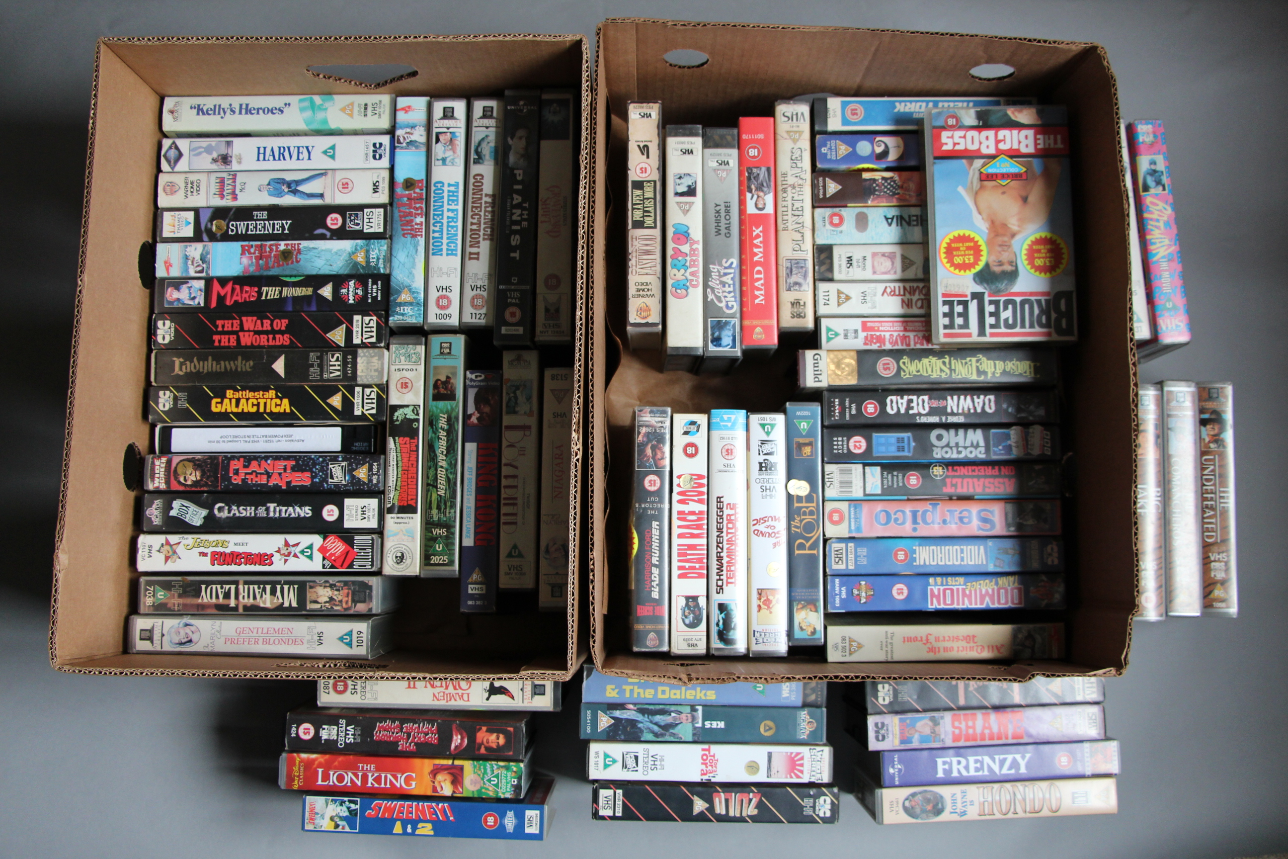 70+ VHS Ex-rental 80's video shop video tapes direct from the video ...