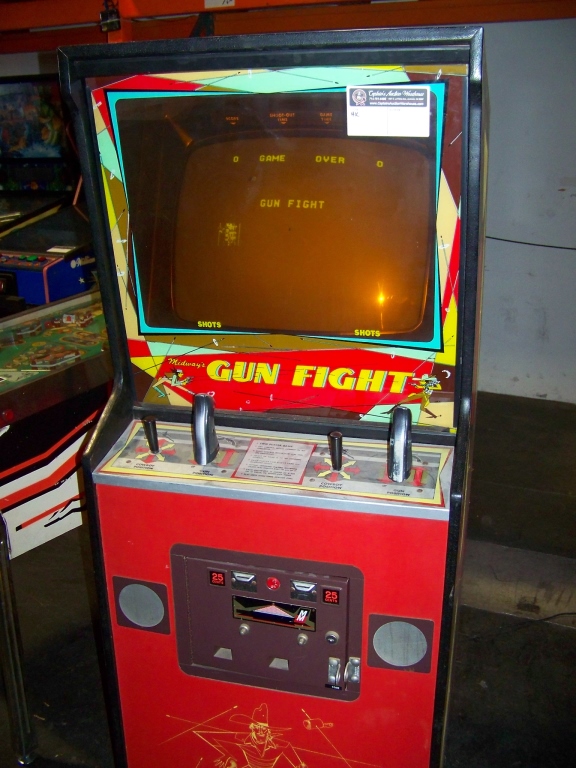 GUN FIGHT CLASSIC MIDWAY 19" UPRIGHT ARCADE GAME Item is in used ...