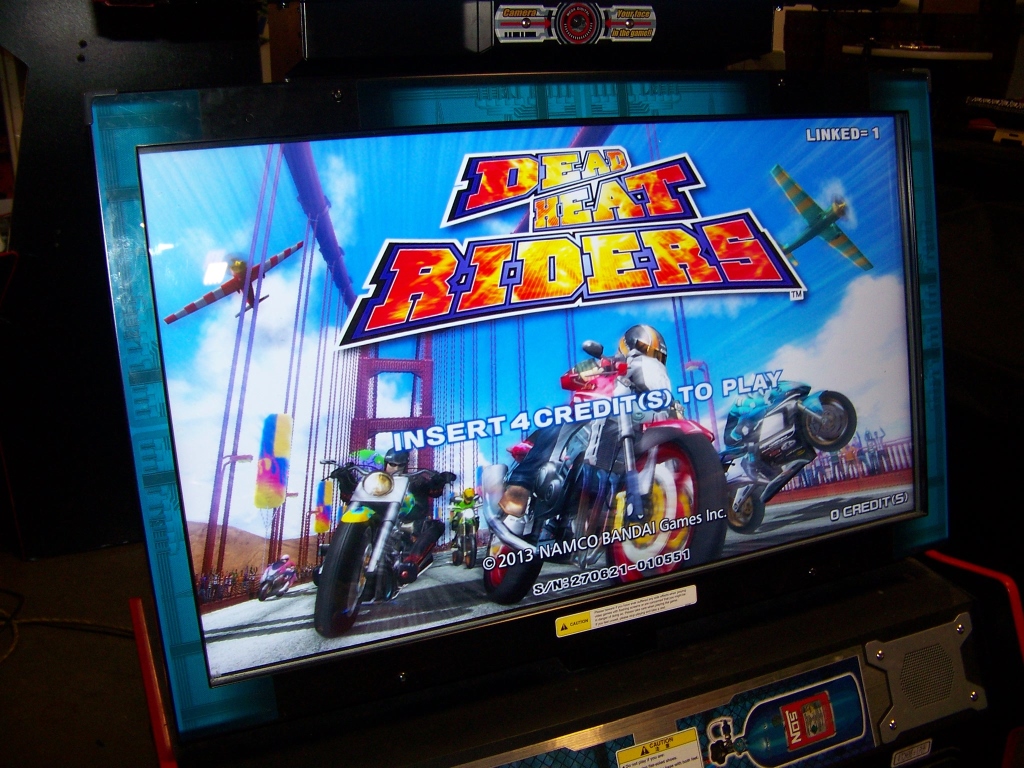 DEAD HEAT RIDERS MOTORCYCLE RACING ARCADE NAMCO Item is in used ...