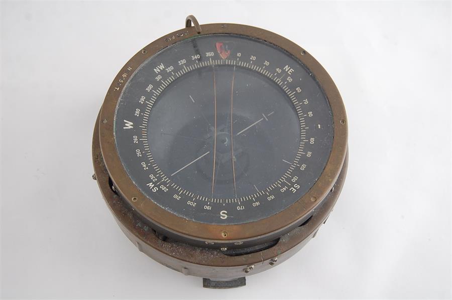 A WWII RAF Compass from a Wellington or a Lancaster Bomber. Type P4A No ...