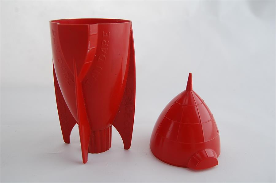 Dan Dare Horlicks Space Cup Vintage Original 1950s, made from red ...