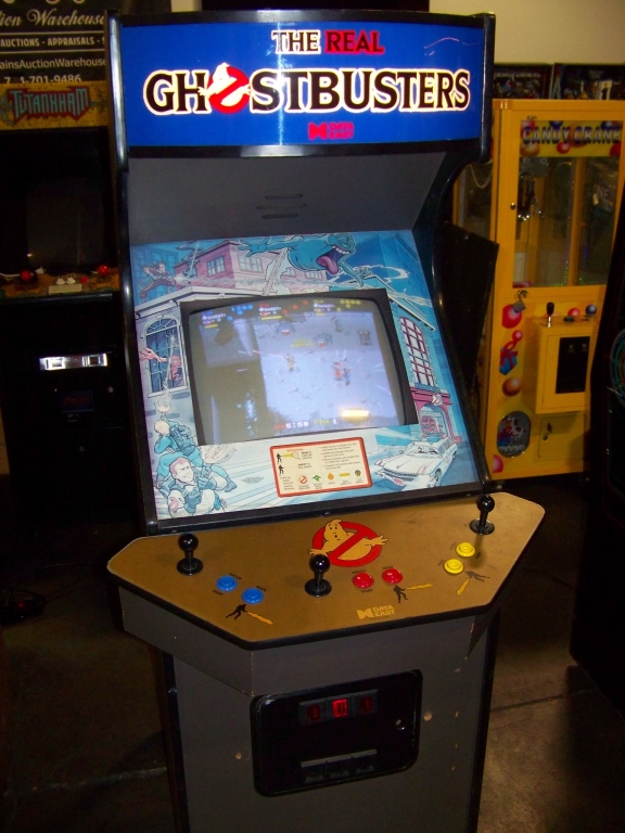 THE REAL GHOSTBUSTERS CLASSIC ARCADE DATA EAST Item is in used ...