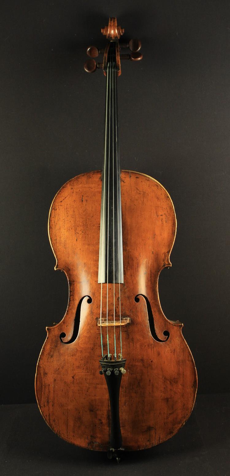 A Late 18th/ Early 19th Century Cello, possibly London made, of rich ...